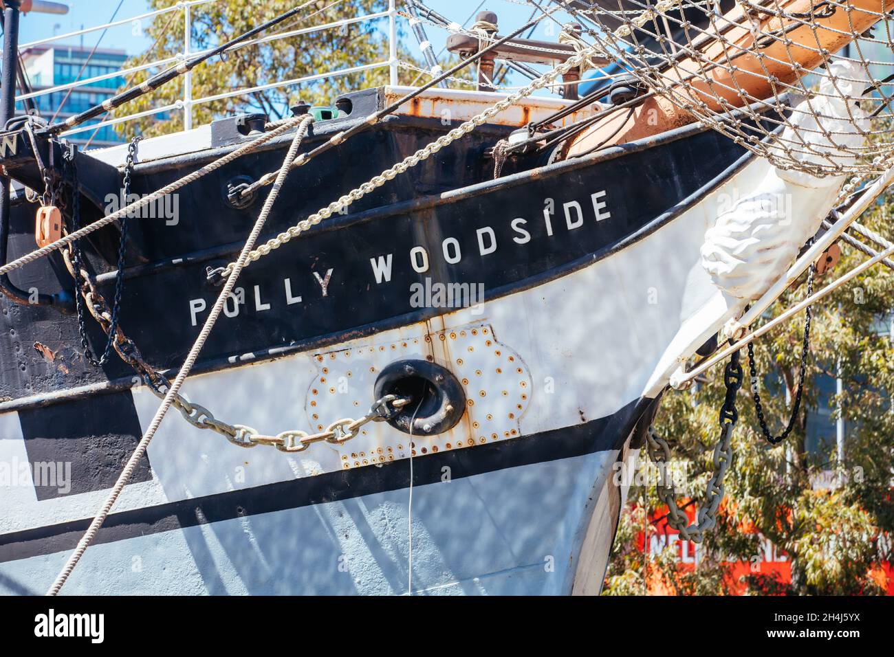 Polly Woodside Boat in Melbourne Australia Stock Photo - Alamy