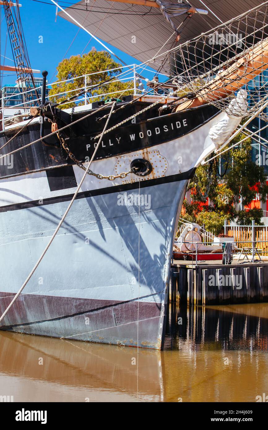 Polly Woodside Boat in Melbourne Australia Stock Photo - Alamy