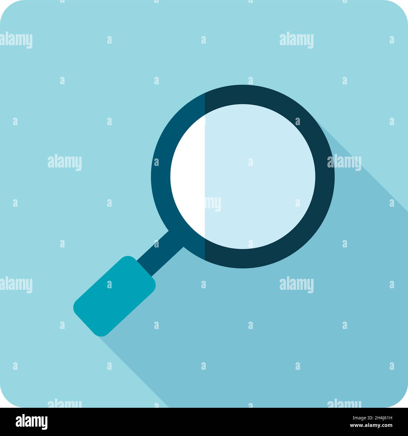Search magnifier icon. Magnifying glass symbol. Zoom pictogram. E ...
