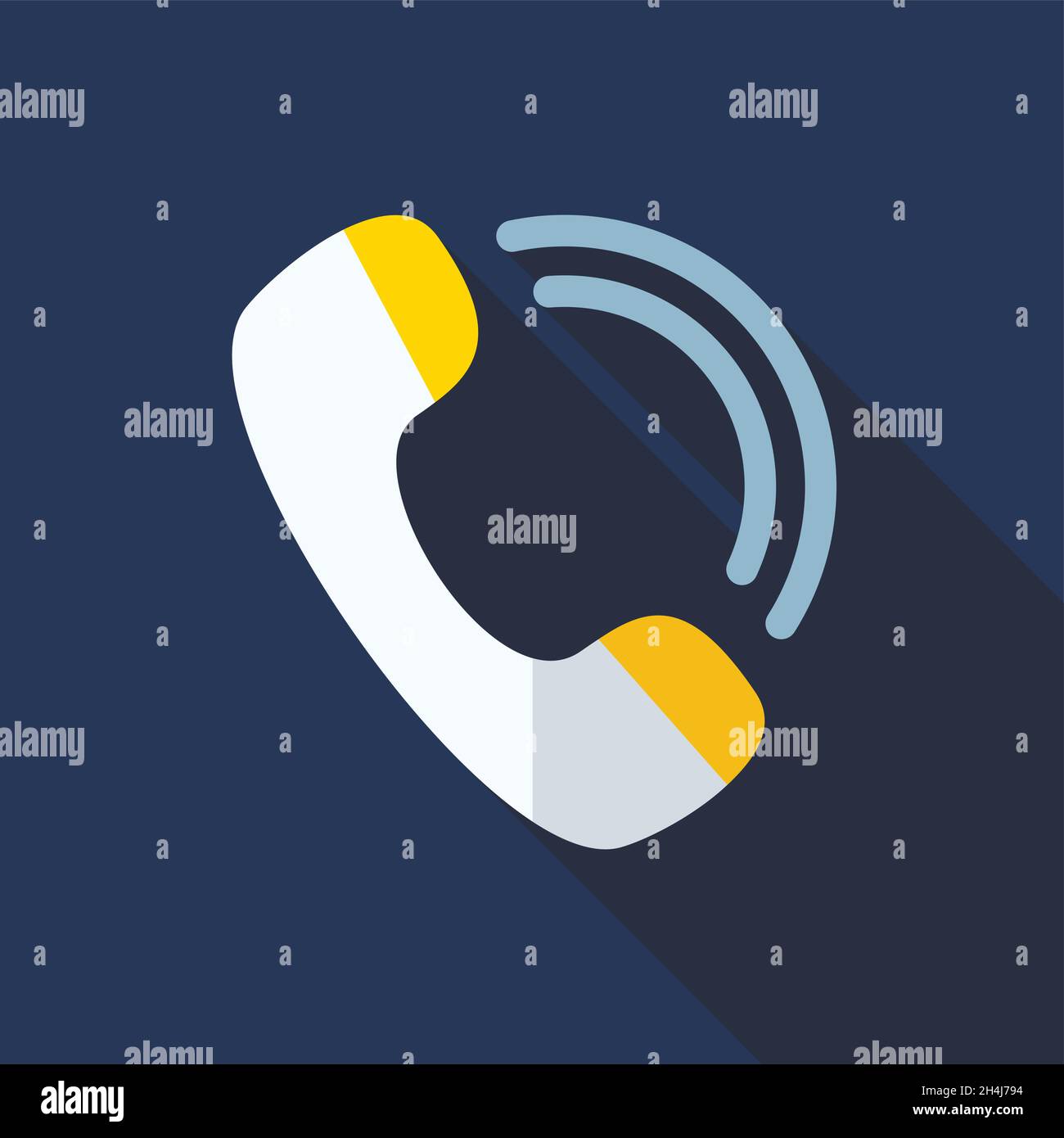 Phone handset icon. E-commerce sign. Graph symbol for your web site ...