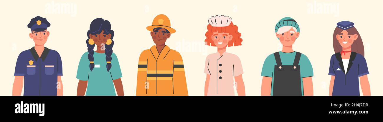 Set of different profession Stock Vector Image & Art - Alamy