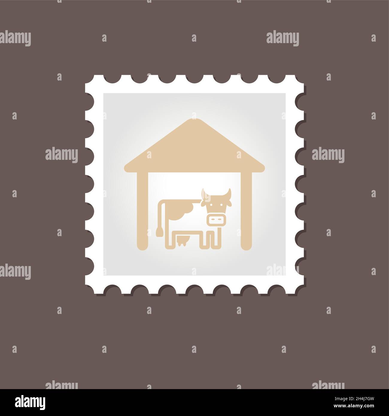 Cowshed Stock Vector Images - Alamy