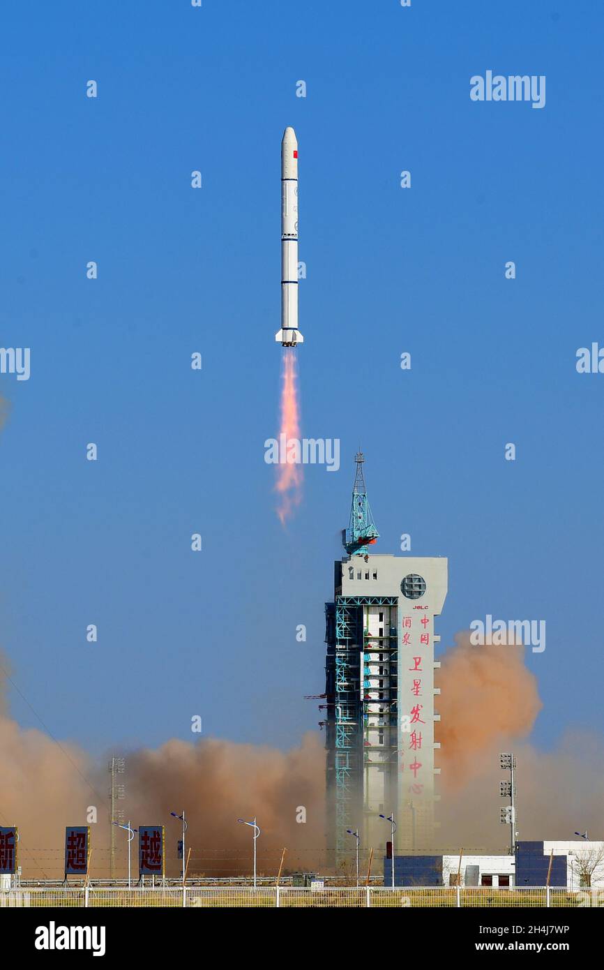 Jiuquan. 3rd Nov, 2021. A group of remote-sensing satellites is ...