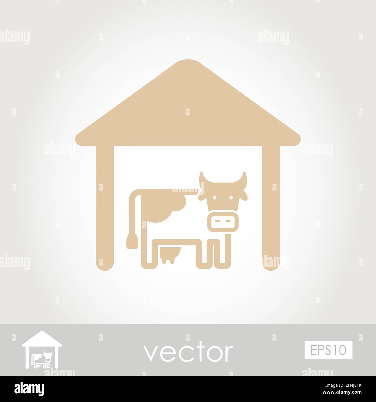 'cow shed' Stock Vector Images - Alamy