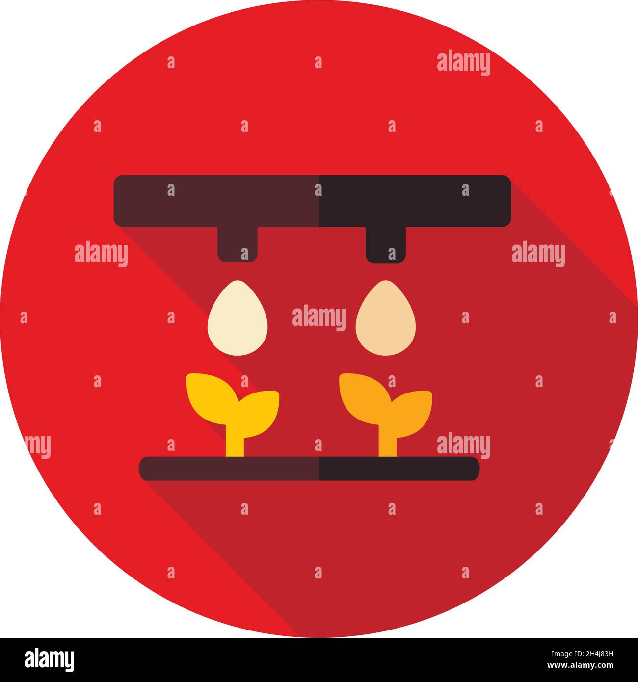 Drip irrigation system icon. Agriculture sign. Graph symbol for your ...