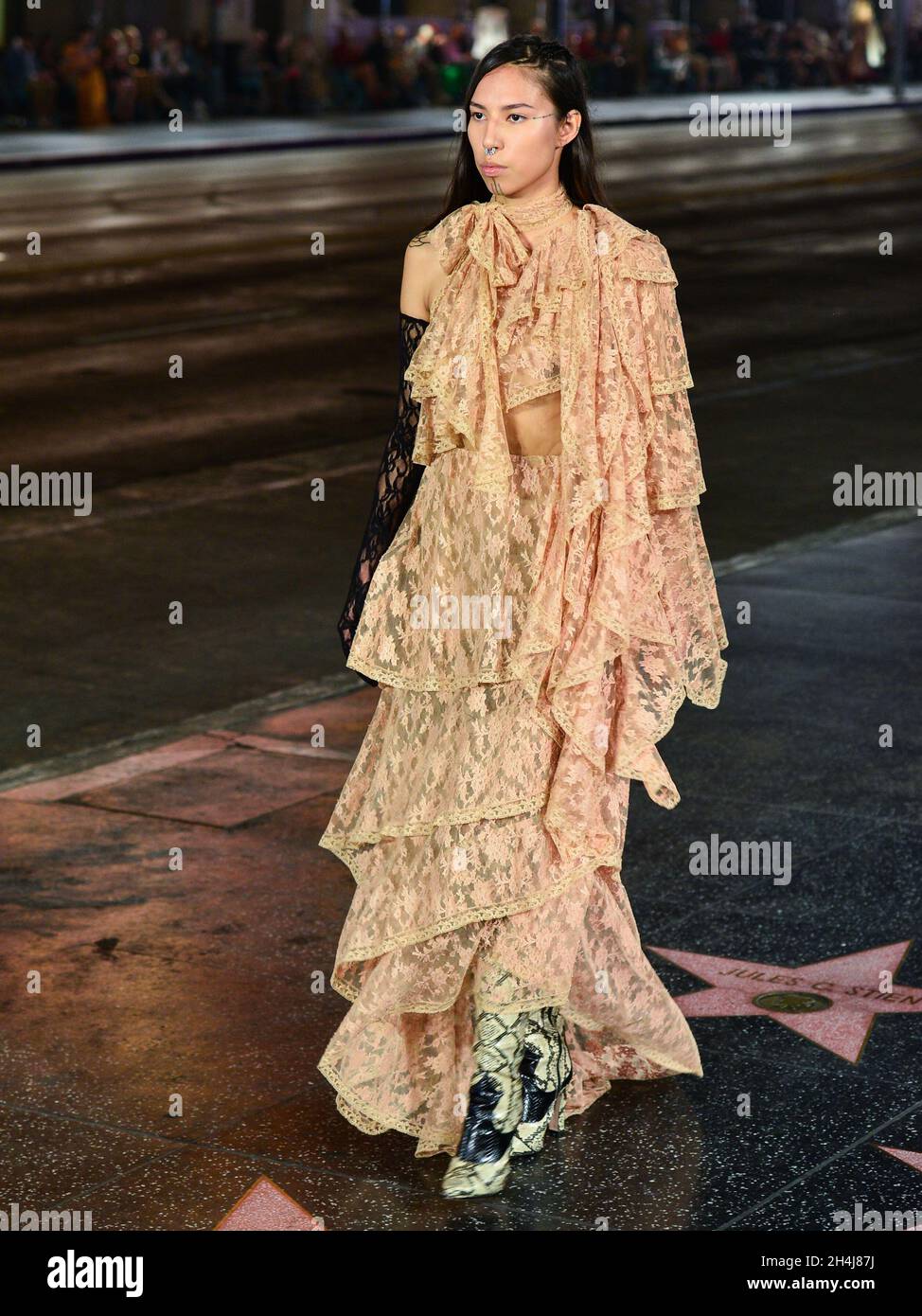 HOLLYWOOD, LOS ANGELES, CALIFORNIA, USA - NOVEMBER 02: Model Quannah ...