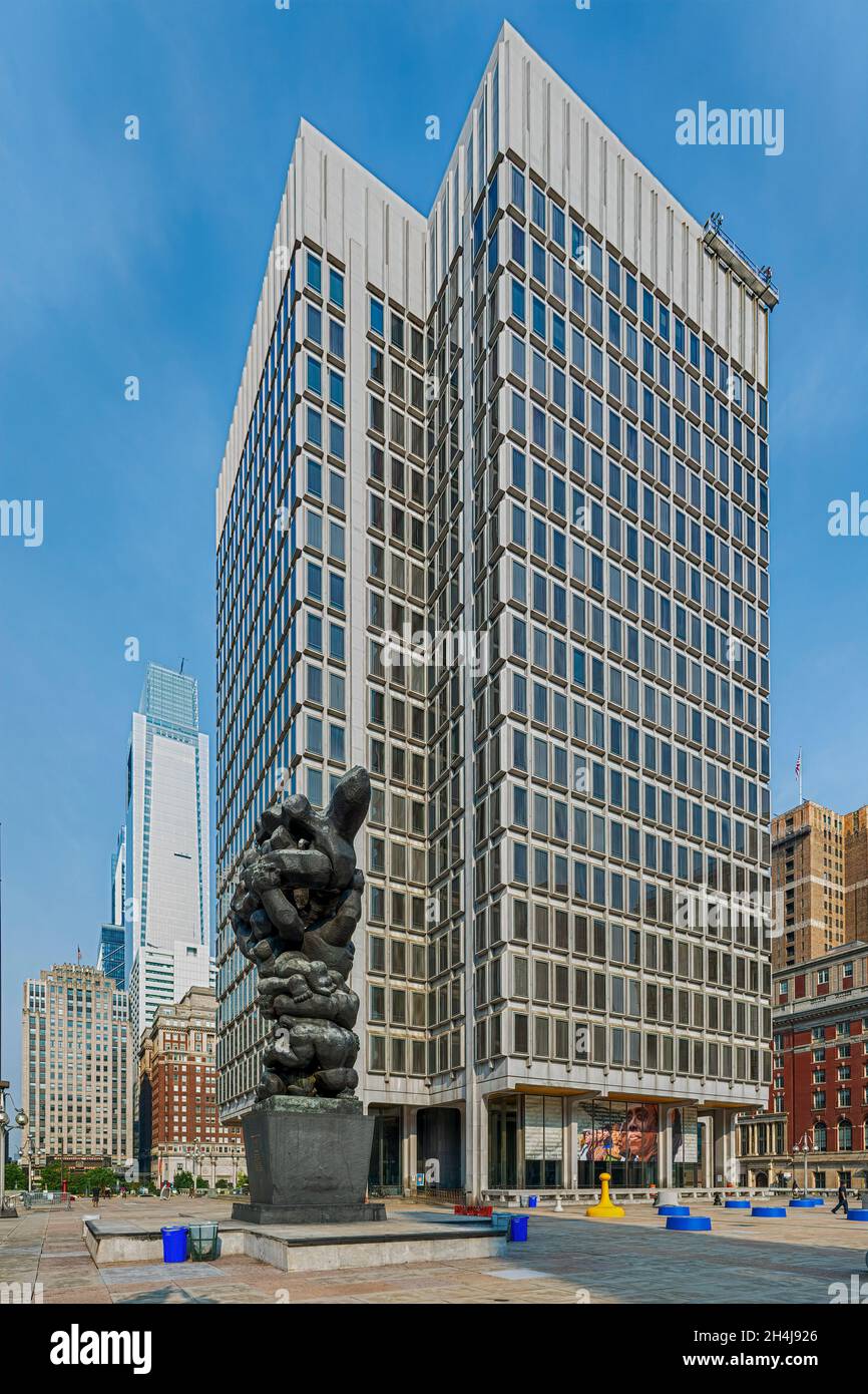 Municipal Services Building is set in a broad plaza across John F ...