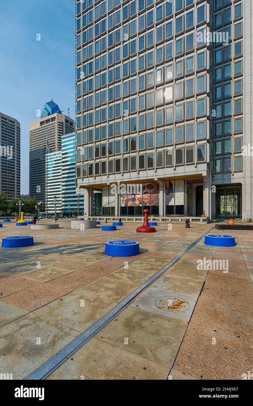 Municipal Services Building is set in a broad plaza across John F ...