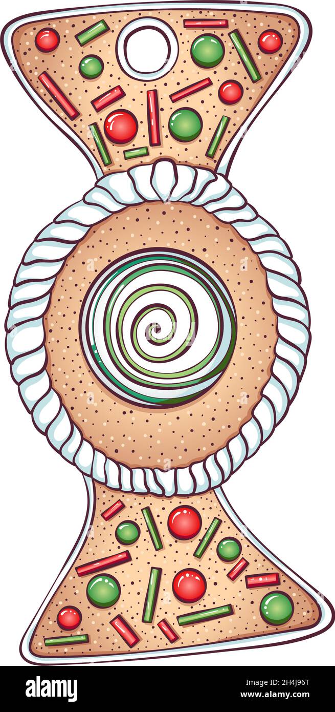 Gingerbread cookie shape of candy Stock Vector Image & Art - Alamy