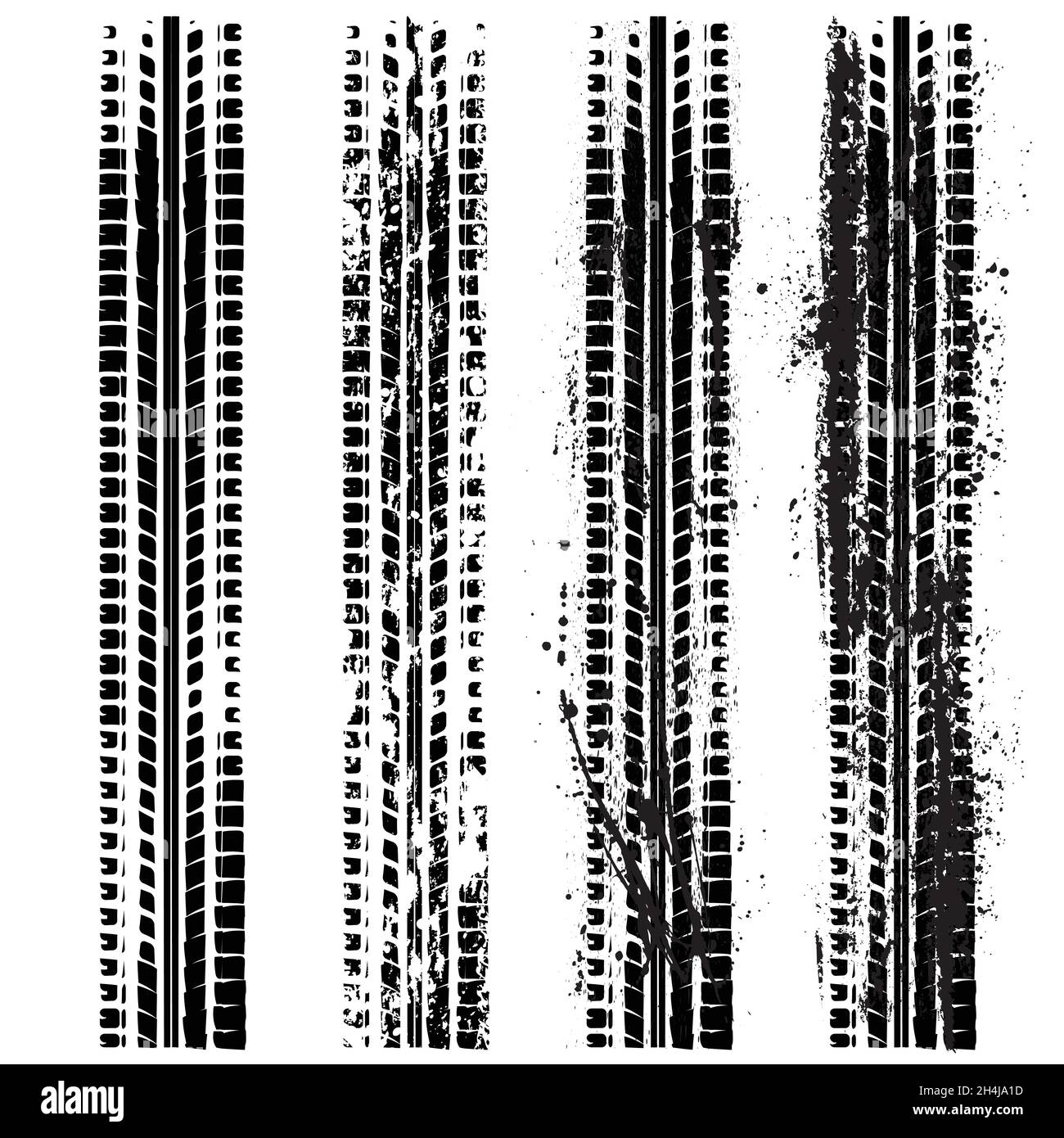 Tire Tracks grunge silhouette Stock Vector Image & Art - Alamy