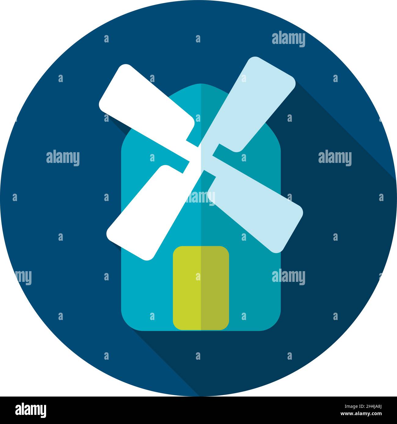 Windmill flat icon. Agriculture sign. Graph symbol for your web site ...