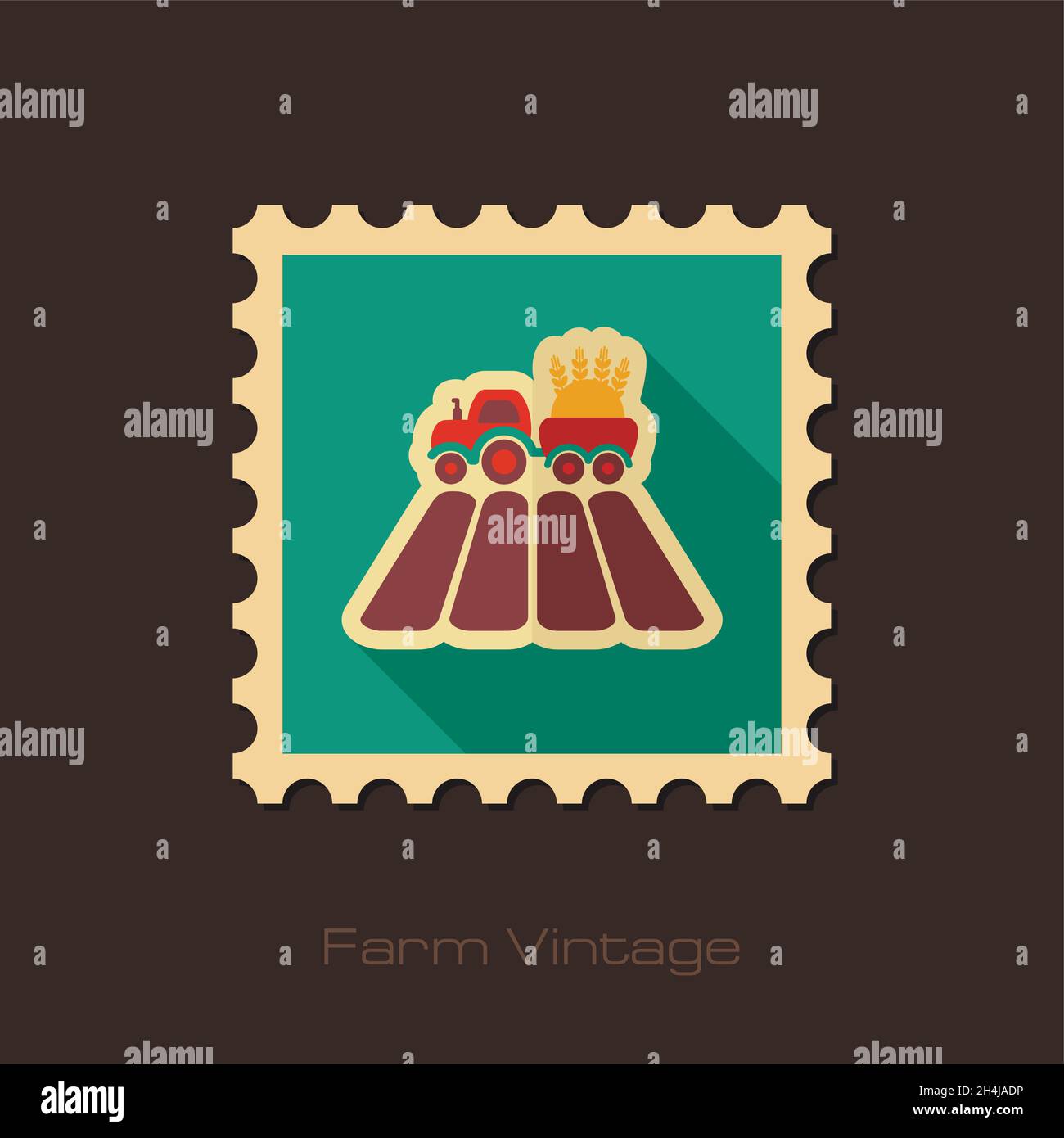 Field post stamp Stock Vector Images - Alamy