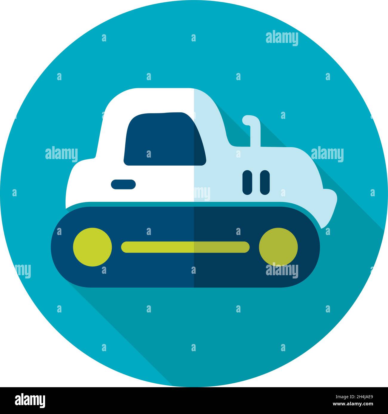 Tractor crawler icon. Agriculture sign. Graph symbol for your web site ...