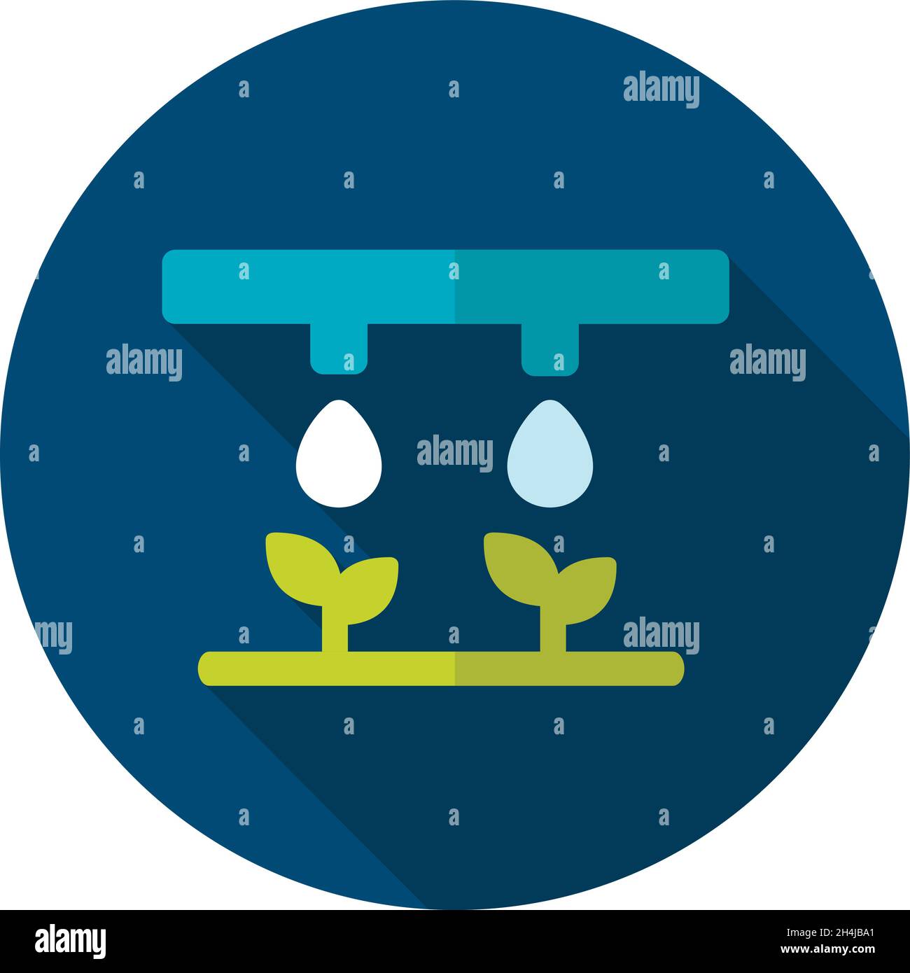 Drip irrigation system icon. Agriculture sign. Graph symbol for your ...