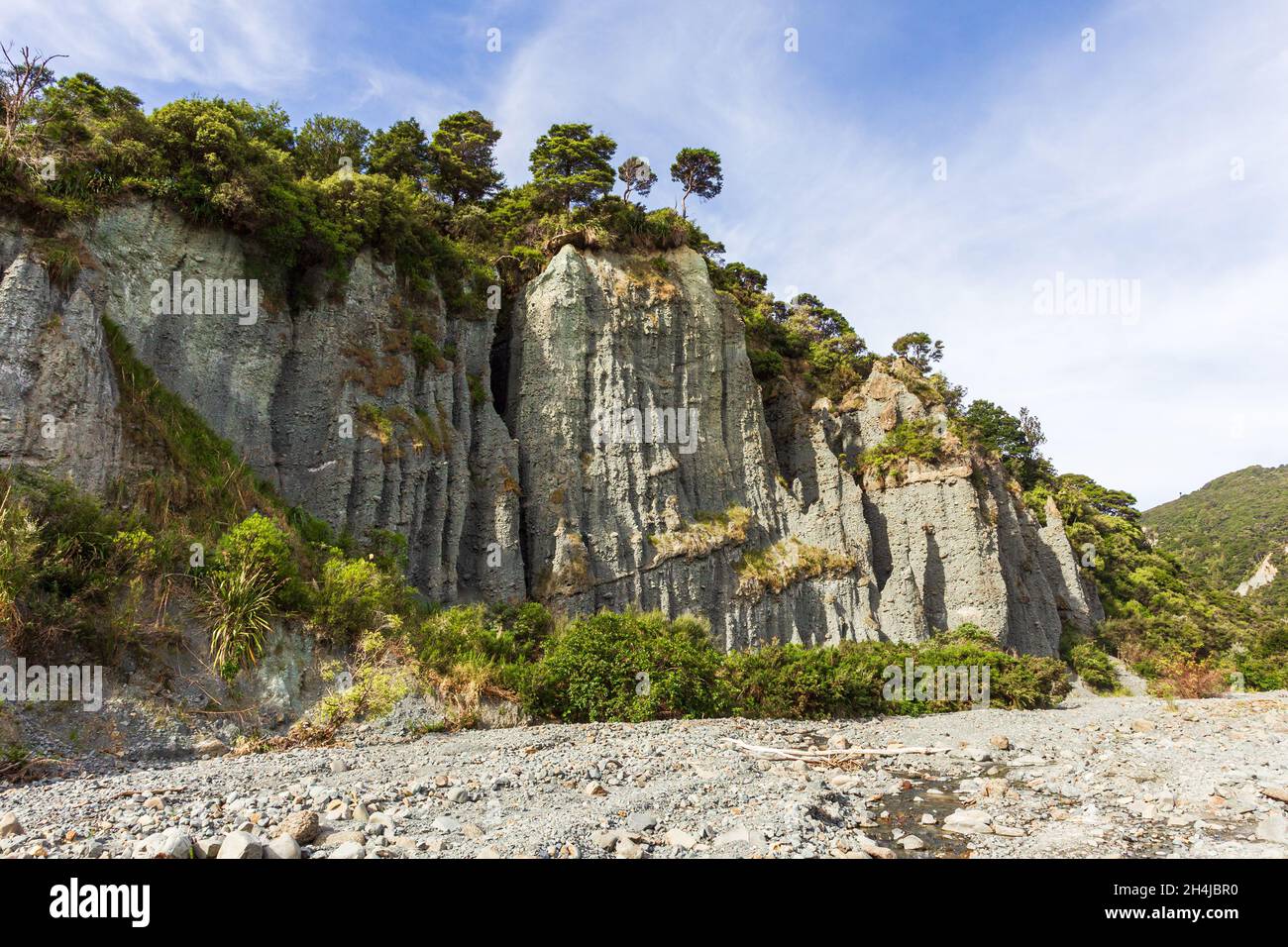 Steep cliffs of North Island, New Zealand Stock Photo - Alamy