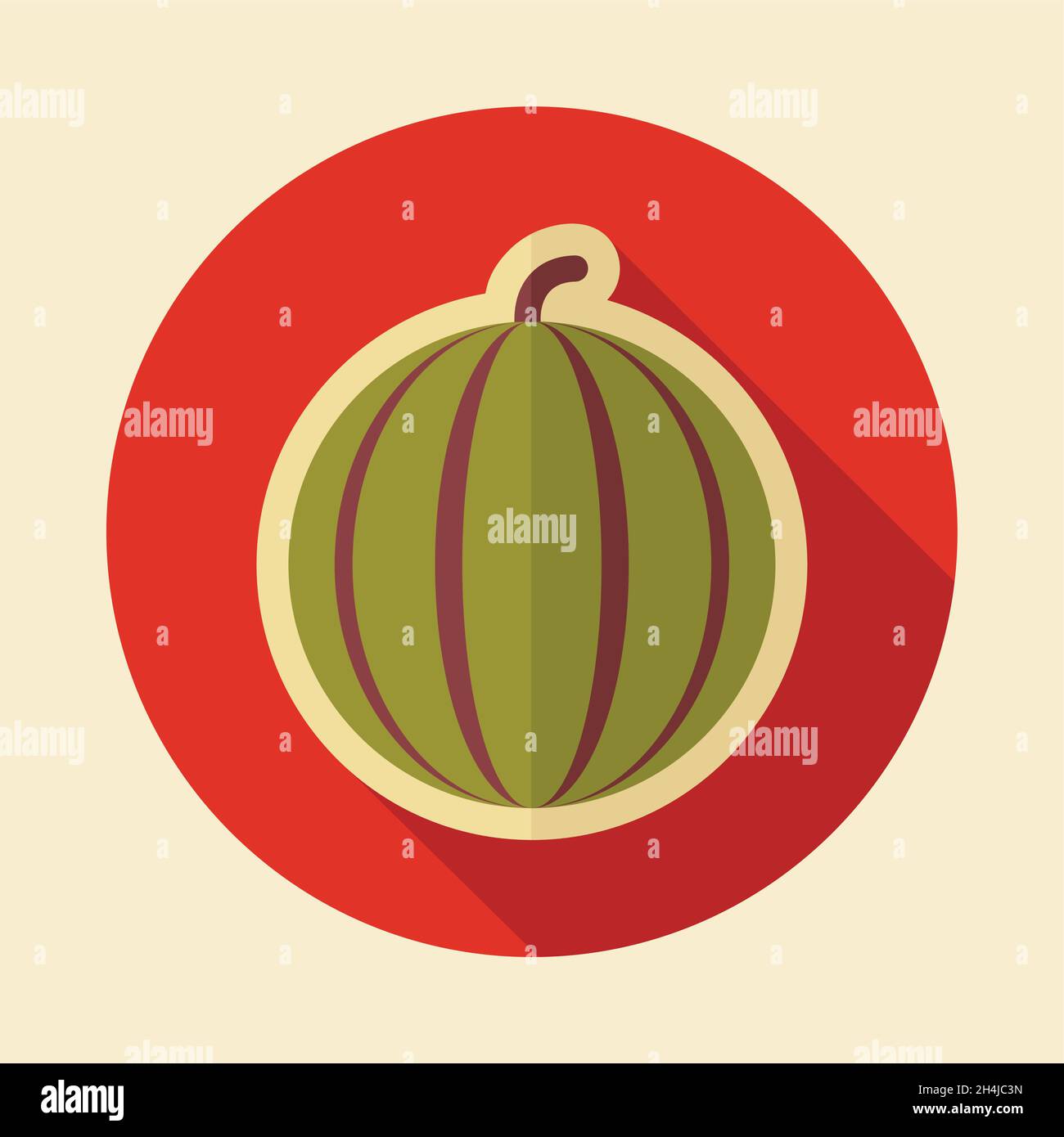 Watermelon flat icon. Agriculture sign. Graph symbol for your web site ...