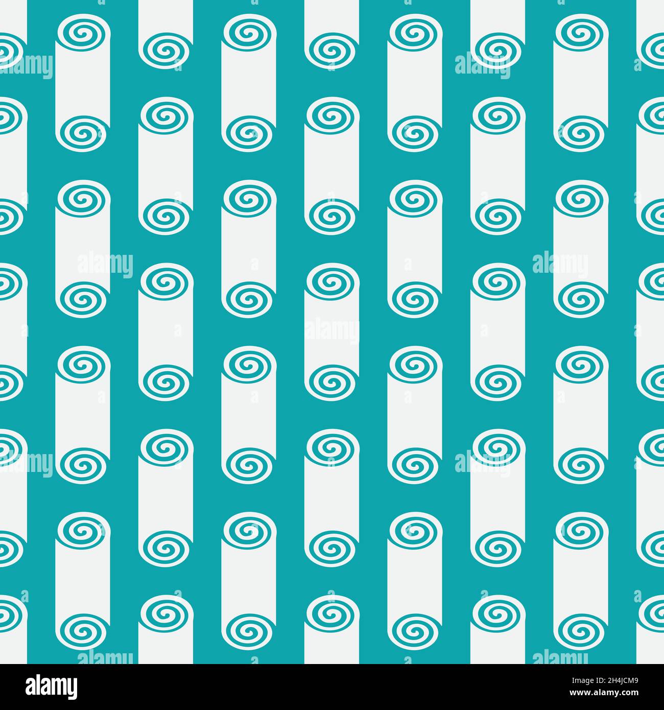Ancient Greek motif cylinder spiral vector seamless pattern background ...