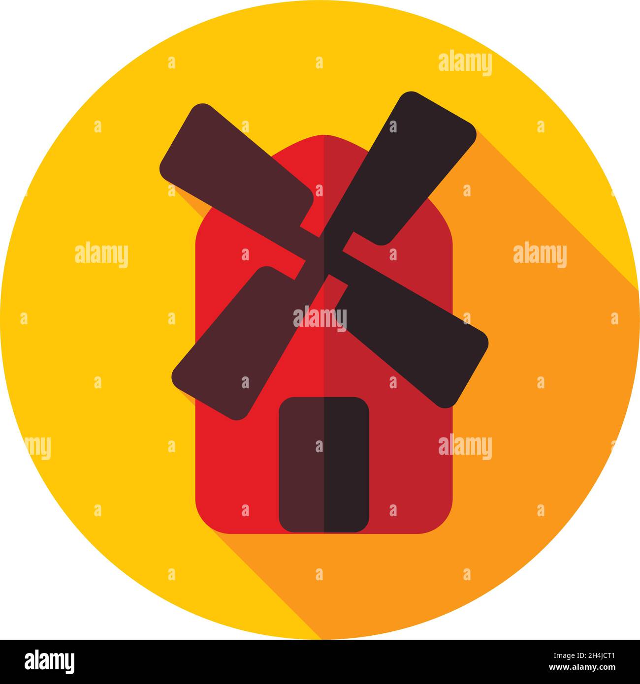 Windmill flat icon. Agriculture sign. Graph symbol for your web site ...