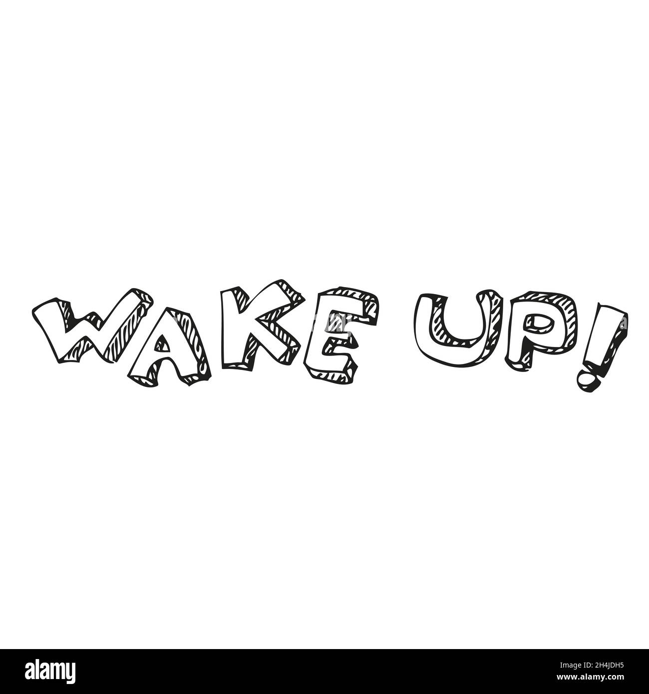 Wake up happy Stock Vector Images - Alamy