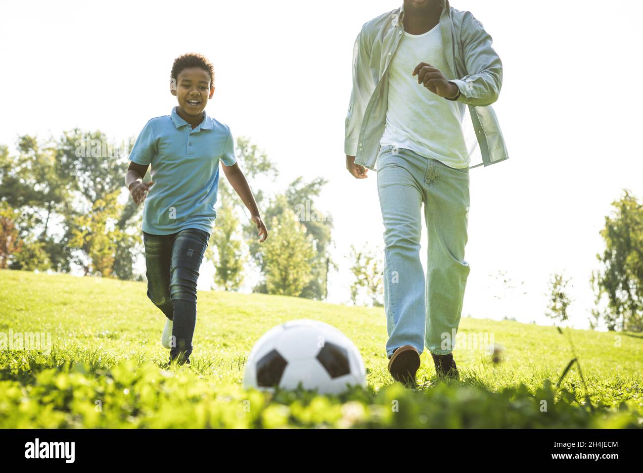 Family Playing American Football