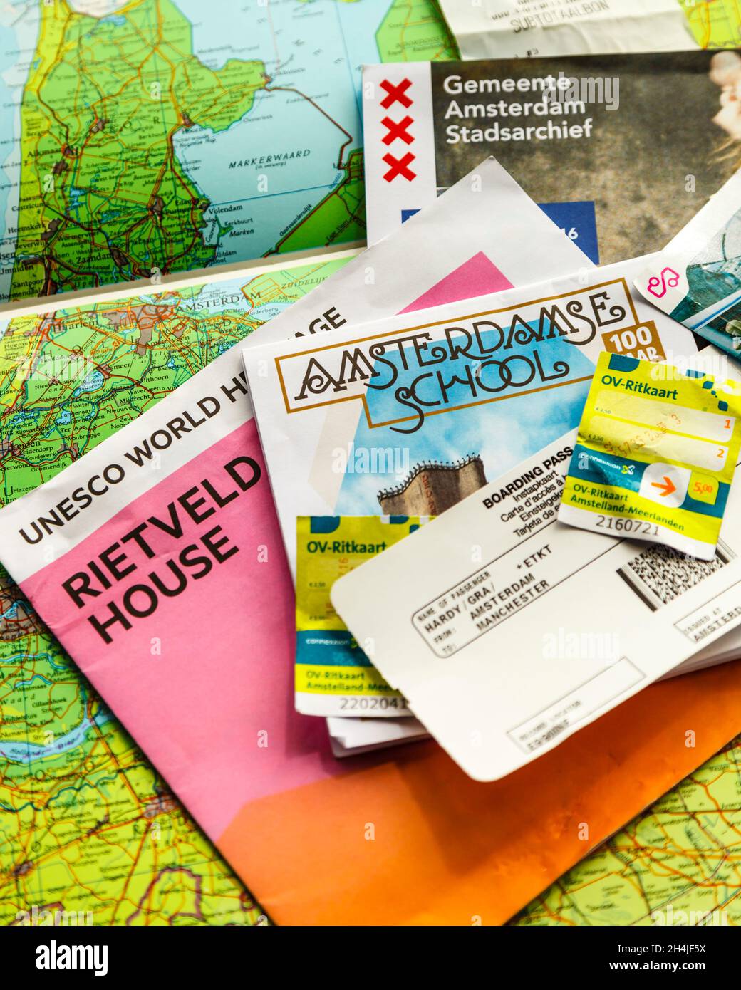 A collection of travel documents, maps and information about Amsterdam ...