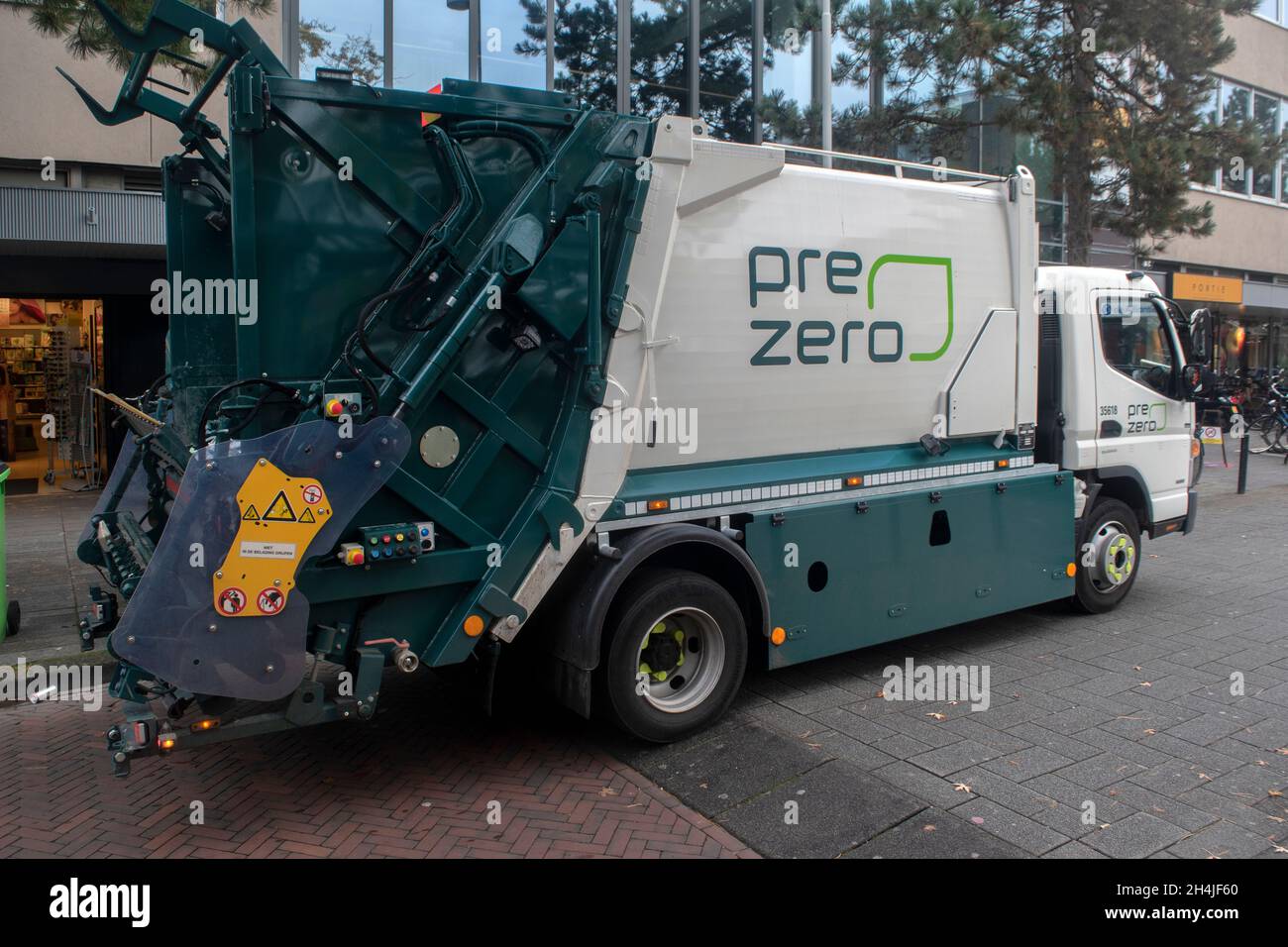 Pre Zero Garbage Truck At Amsterdam The Netherlands 26-10-2021 Stock ...