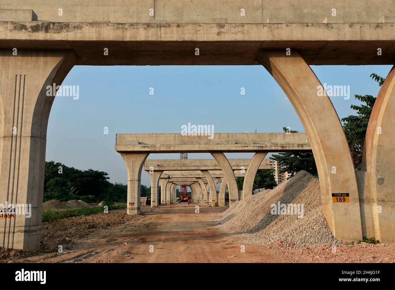 Dhaka, Bangladesh - November 03, 2021: Bangladesh's first be 46.73 km ...