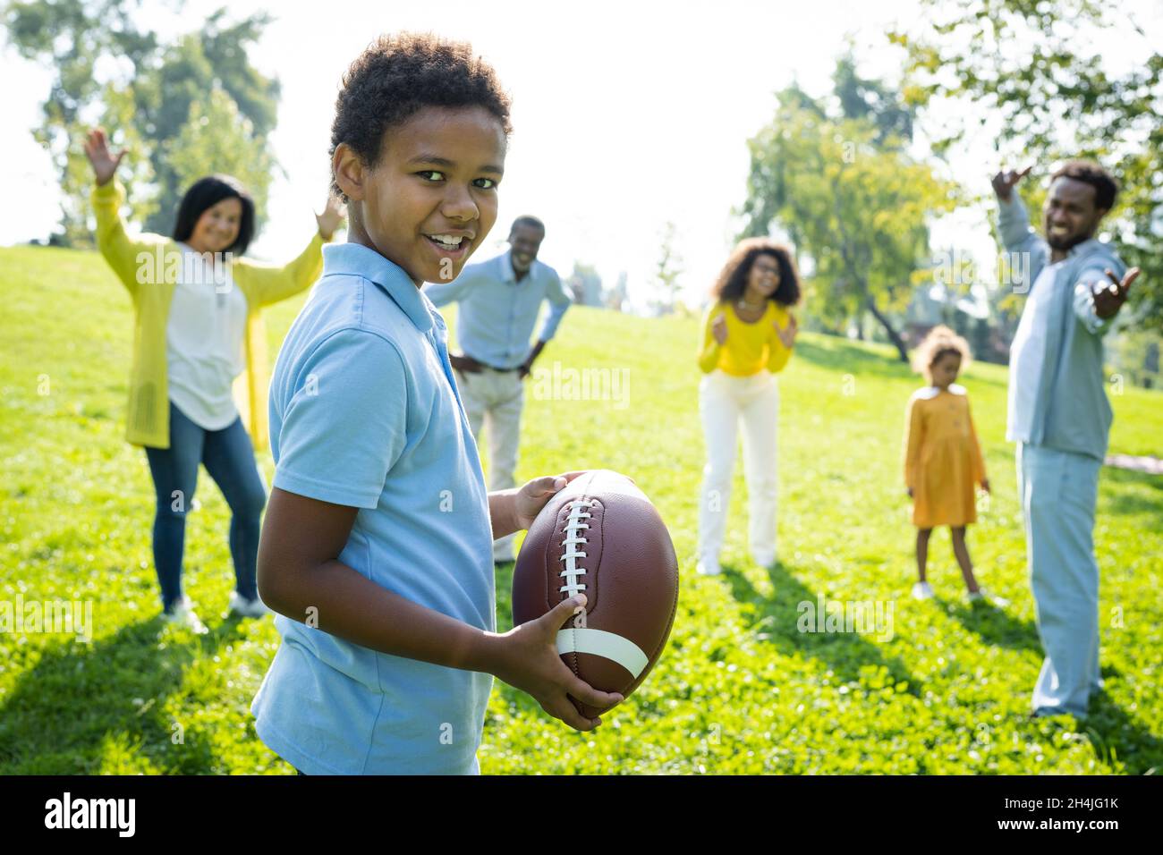African American Kids Playing Outside