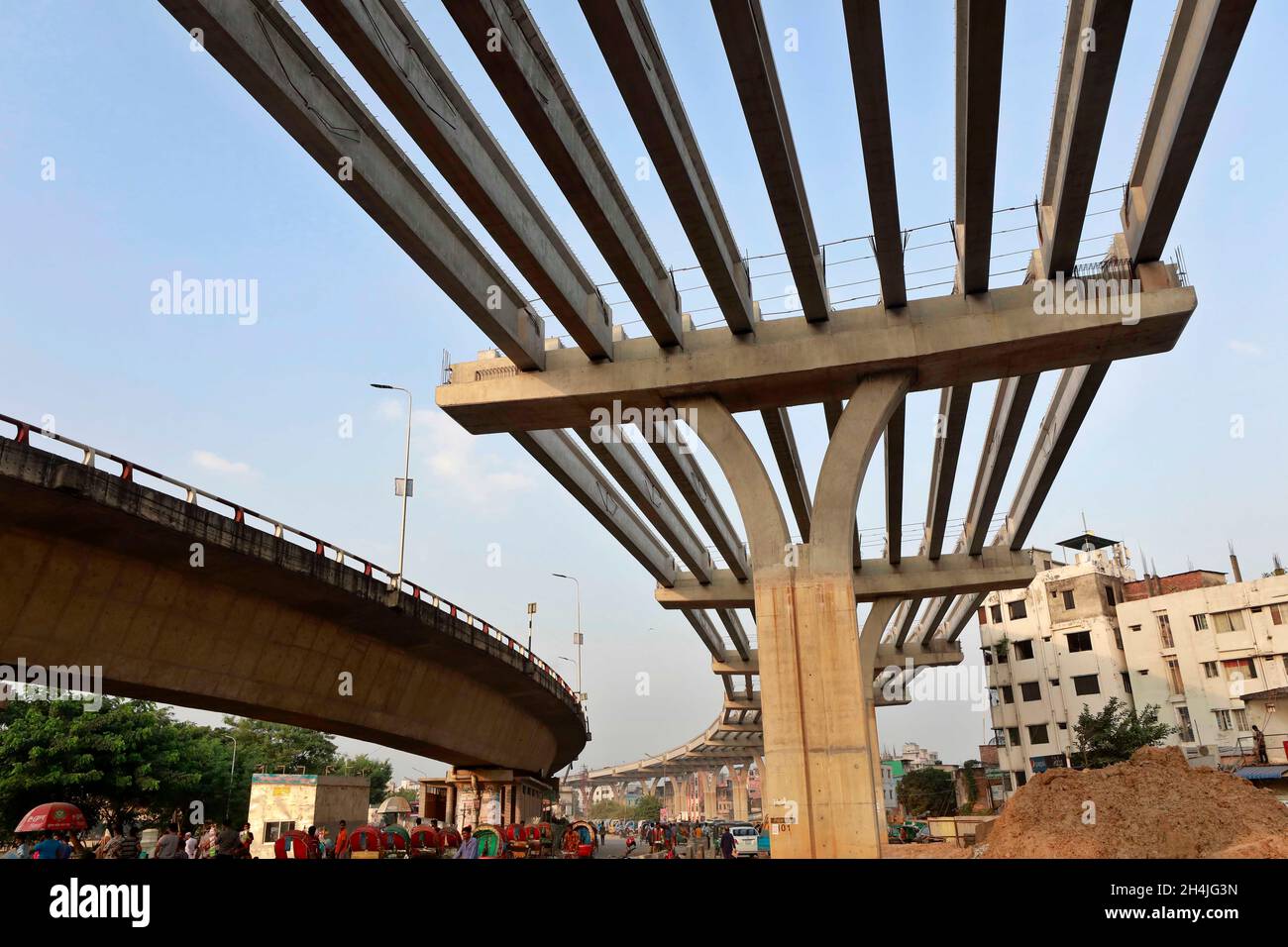 Dhaka, Bangladesh - November 03, 2021: Bangladesh's first be 46.73 km ...