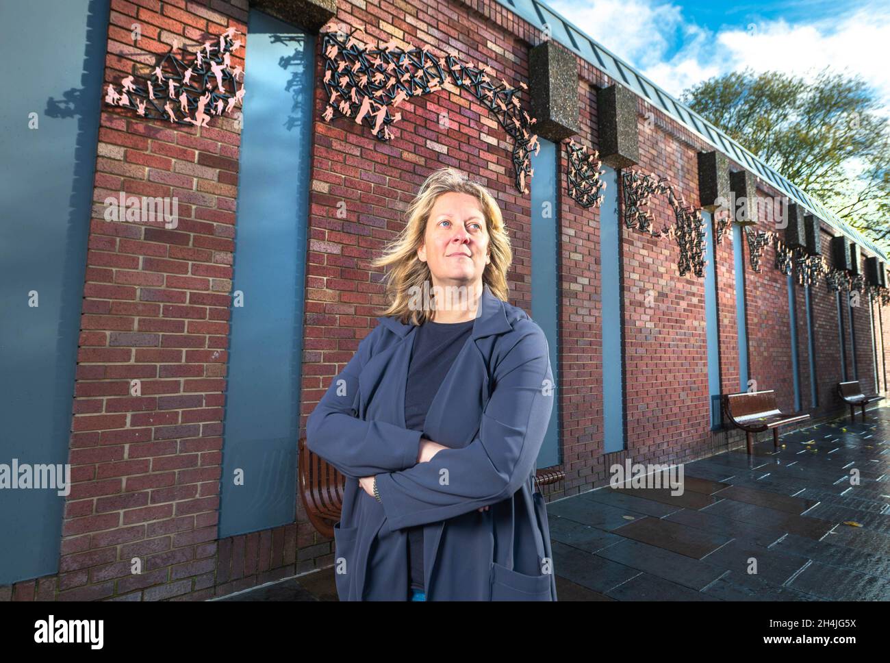 EDITORIAL USE ONLY Artist Annabel McCourt unveils her new public ...