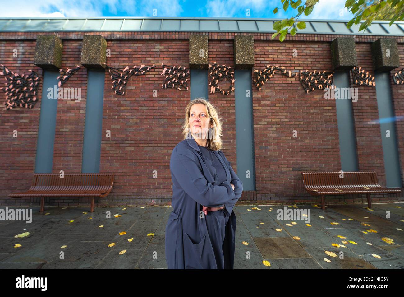 EDITORIAL USE ONLY Artist Annabel McCourt unveils her new public ...