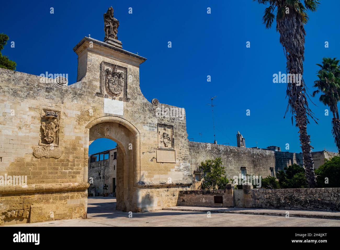 The small fortified village of Acaya, Lecce, Salento, Puglia, Italy ...