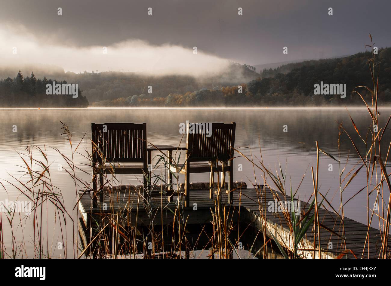 Loch ard mist hi-res stock photography and images - Alamy
