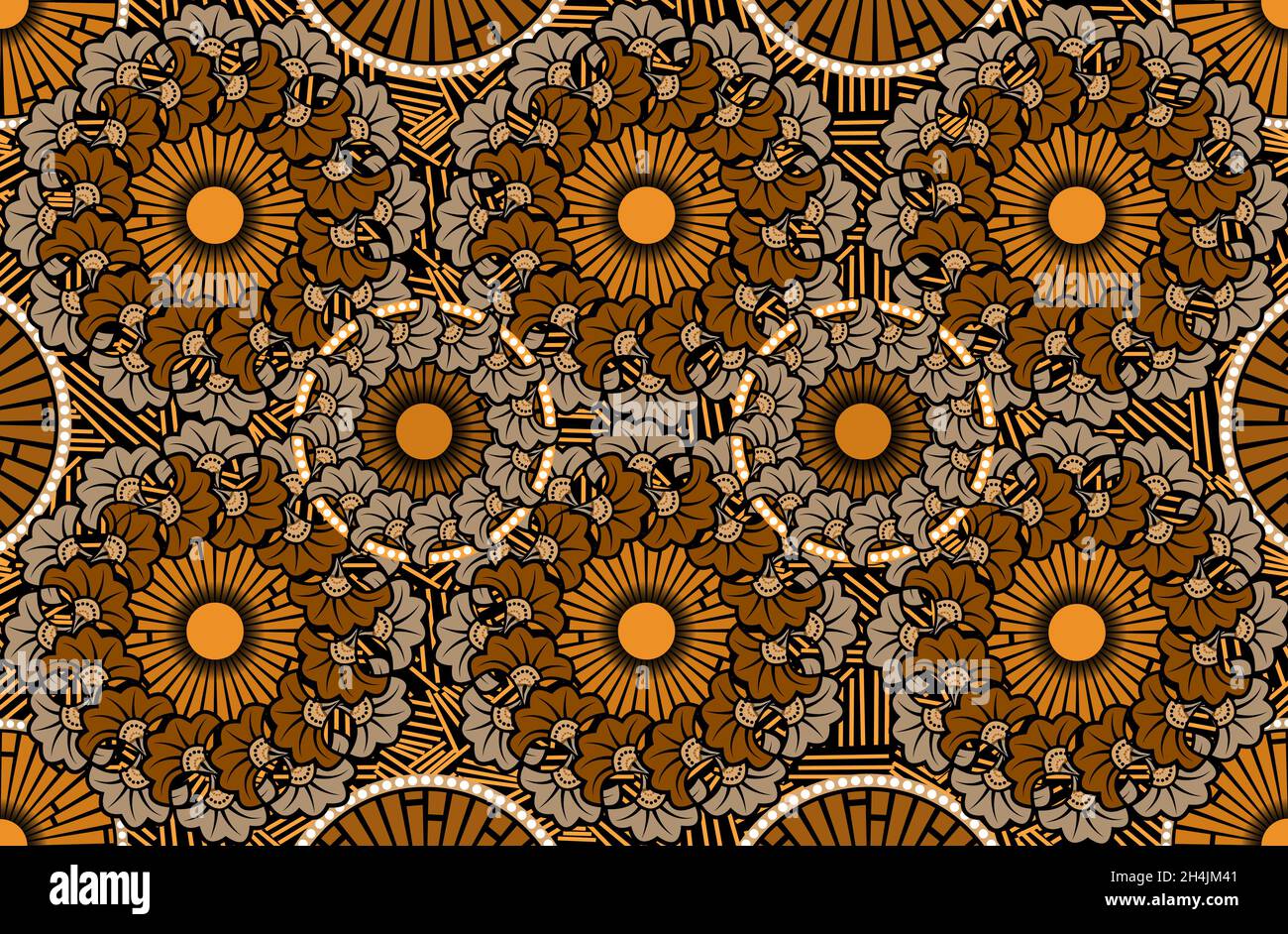 African Wax Print fabric, Ethnic handmade ornament fashion design, Afro ...