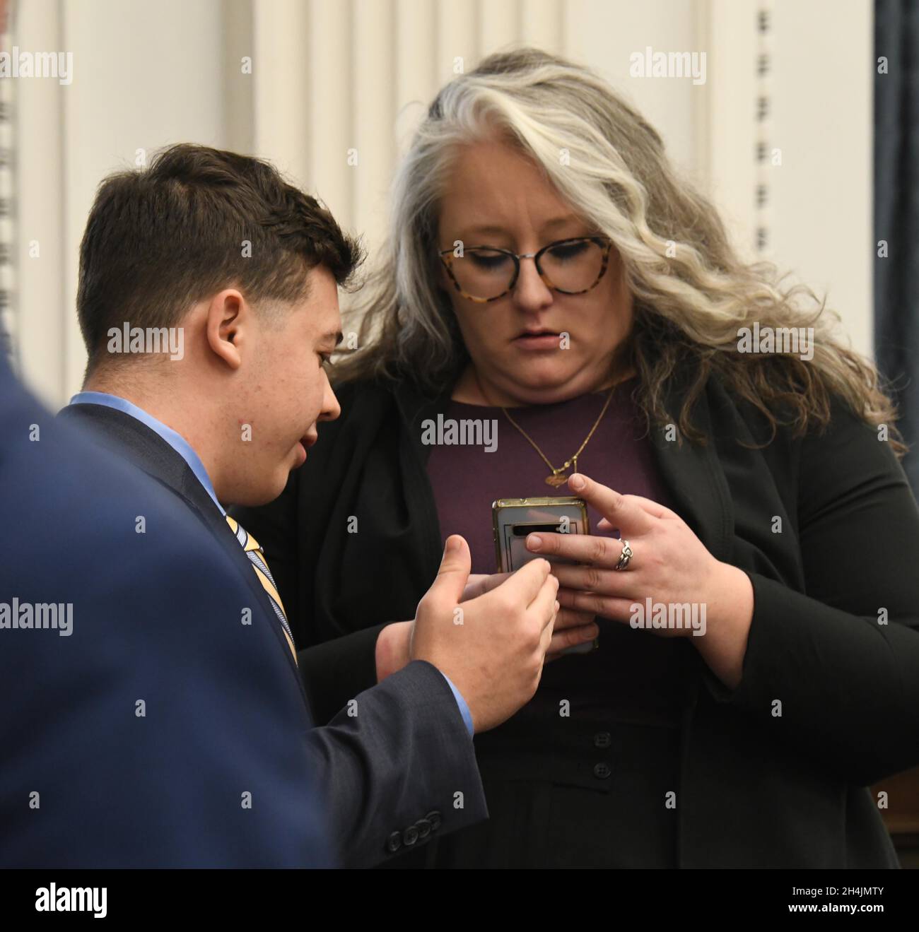 Kenosha, Wisconsin, USA. 3rd Nov, 2021. KYLE RITTENHOUSE with defense ...