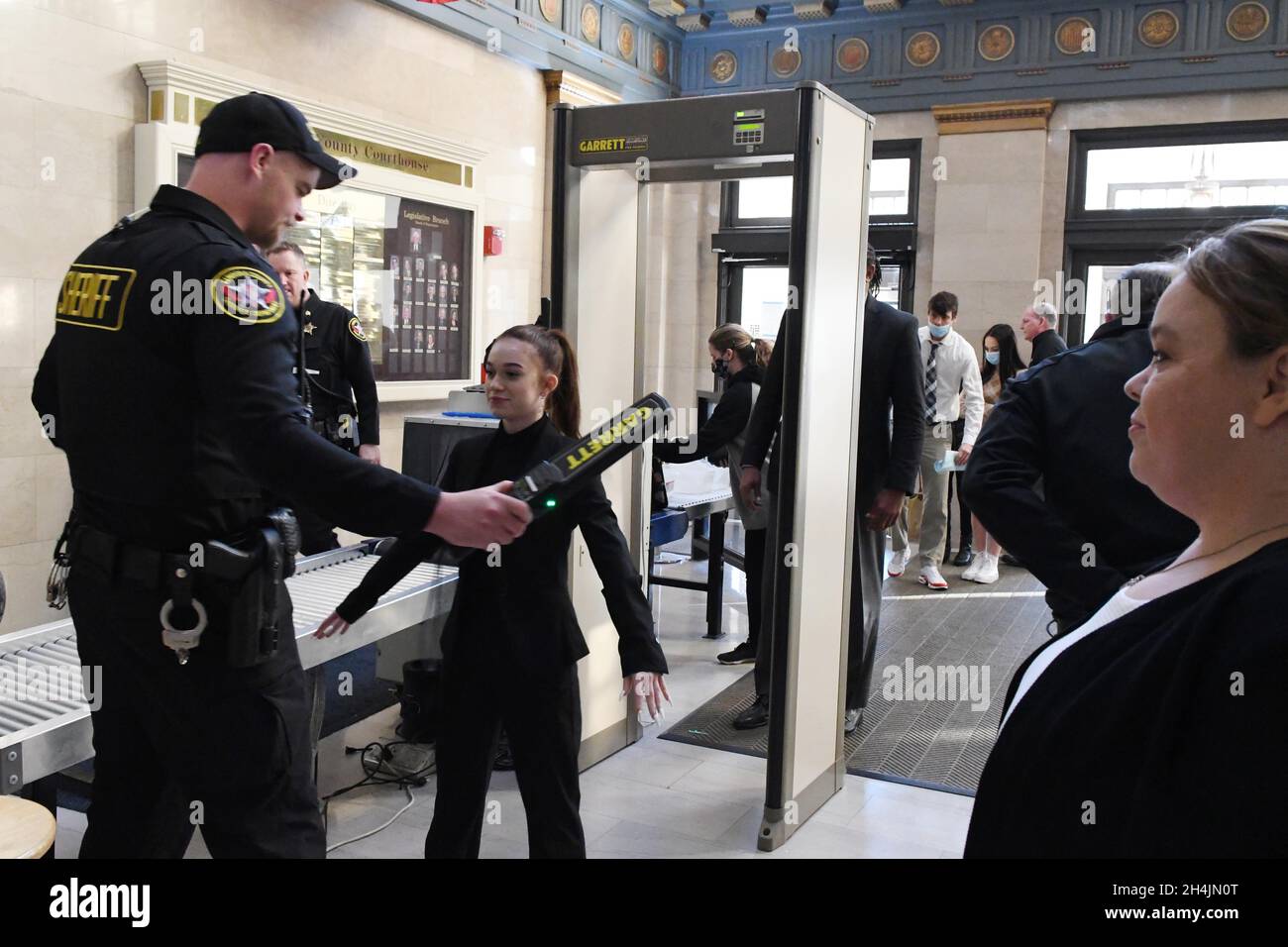 Kenosha, Wisconsin, USA. 3rd Nov, 2021. Kyle Rittenhouse mother WENDY ...