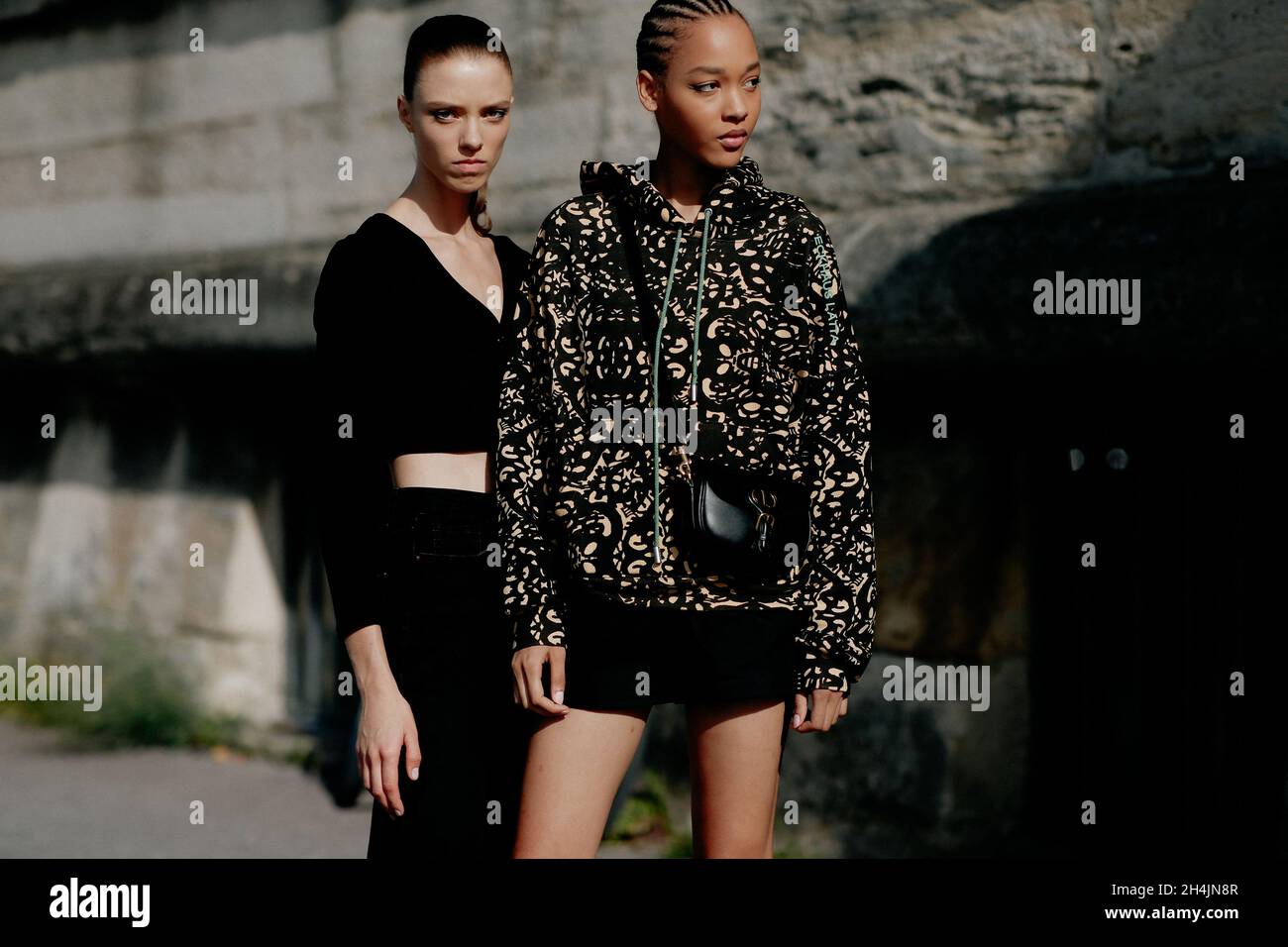 Street style, models Sculy Mejia and Margot Gaspar after Dior Spring ...