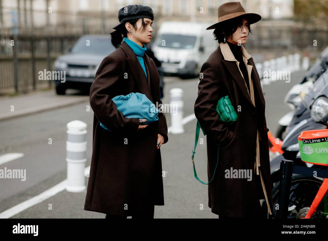 Street style, YKA Alex (Yuukiau) and YLA Alan (Yiulanau) arriving at ...