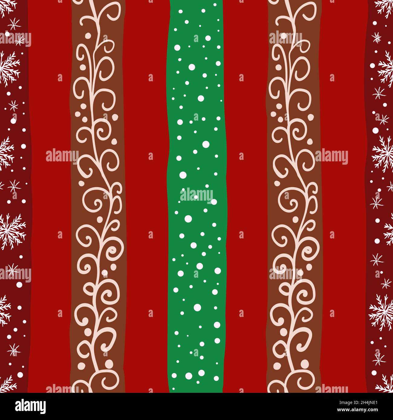 Seamless repeating winter pattern with abstract stripes in blue color ...