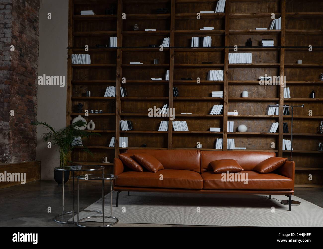 Library interior bookshelves nobody hi-res stock photography and images ...