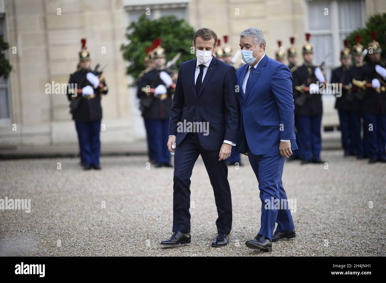 Paris, France, November 3, 2021. France's President Emmanuel Macron ...