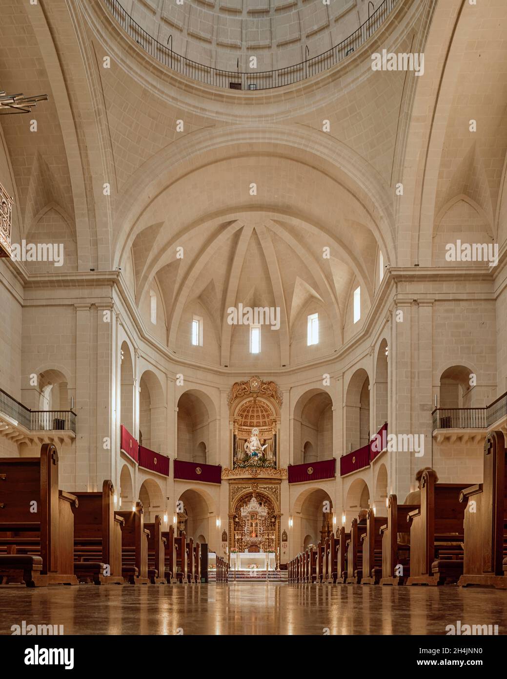 Interior of the Santa Iglesia Concatedral de San Nicolás de Bari in the ...