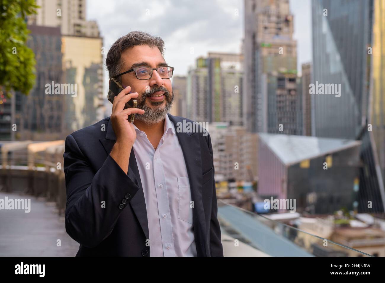 Portrait cheerful indian businessman hi-res stock photography and ...
