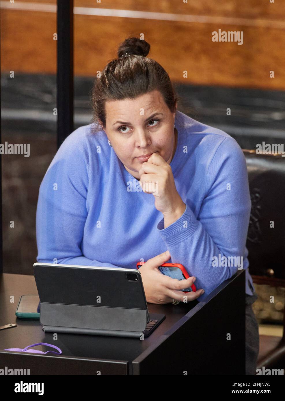 Hamburg, Germany. 03rd Nov, 2021. Anna Gallina (Bündnis 90/Die Grünen ...