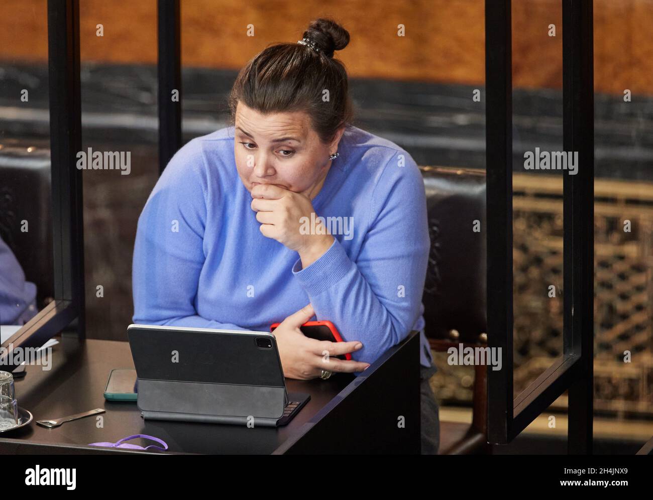 Hamburg, Germany. 03rd Nov, 2021. Anna Gallina (Bündnis 90/Die Grünen ...