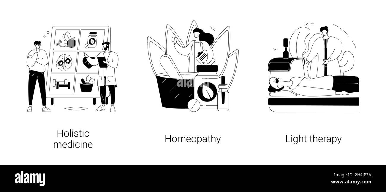 Alternative medicine abstract concept vector illustrations Stock Vector ...