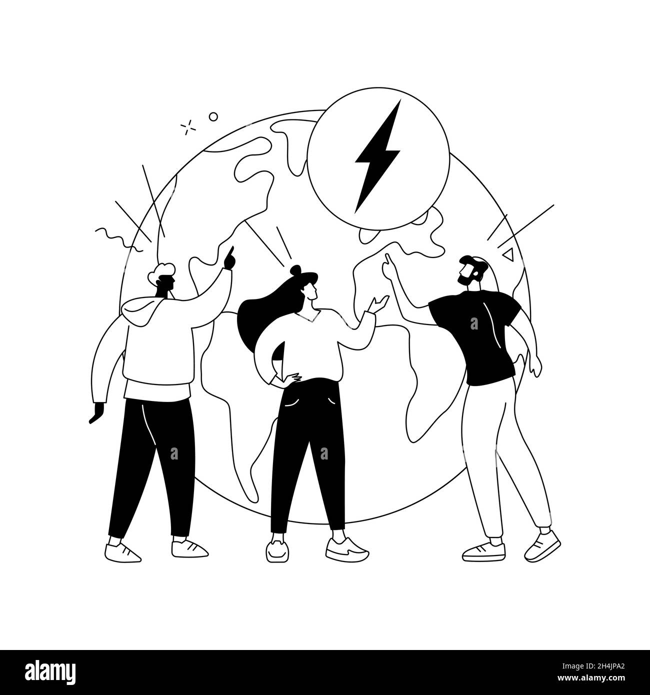 Social conflict abstract concept vector illustration Stock Vector Image ...