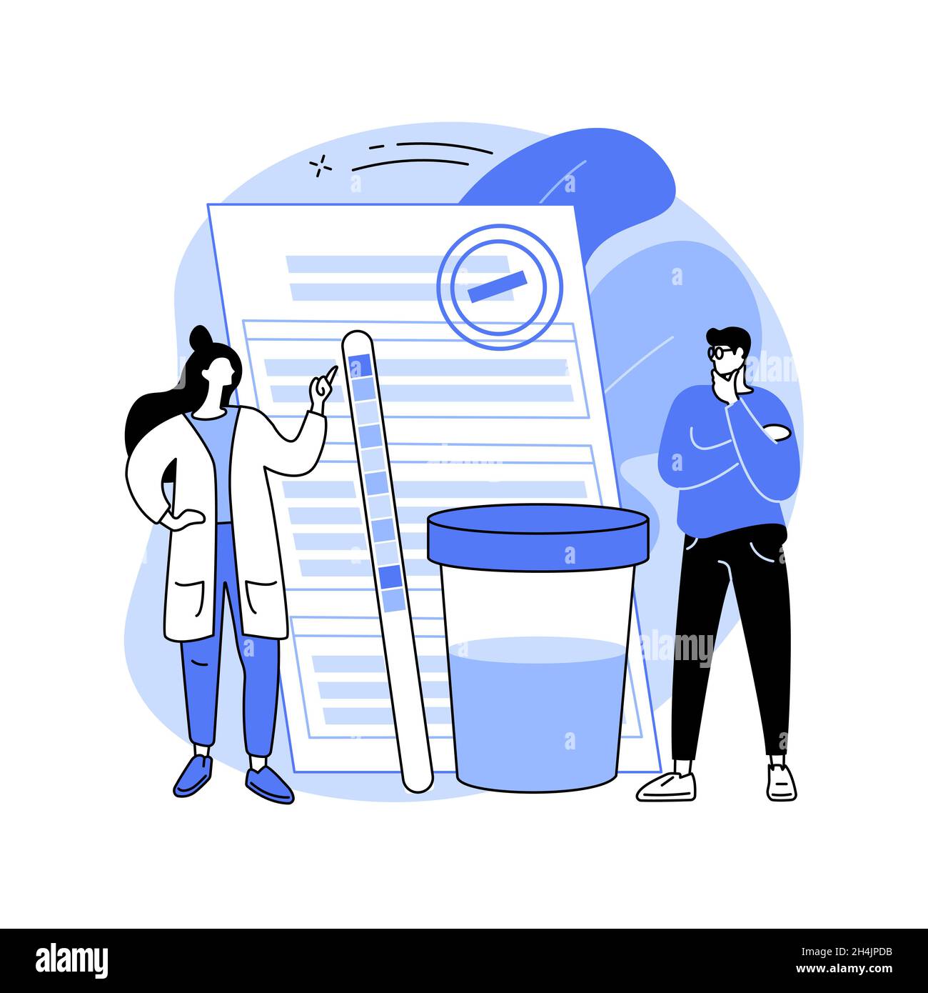 Urinalysis abstract concept vector illustration Stock Vector Image ...