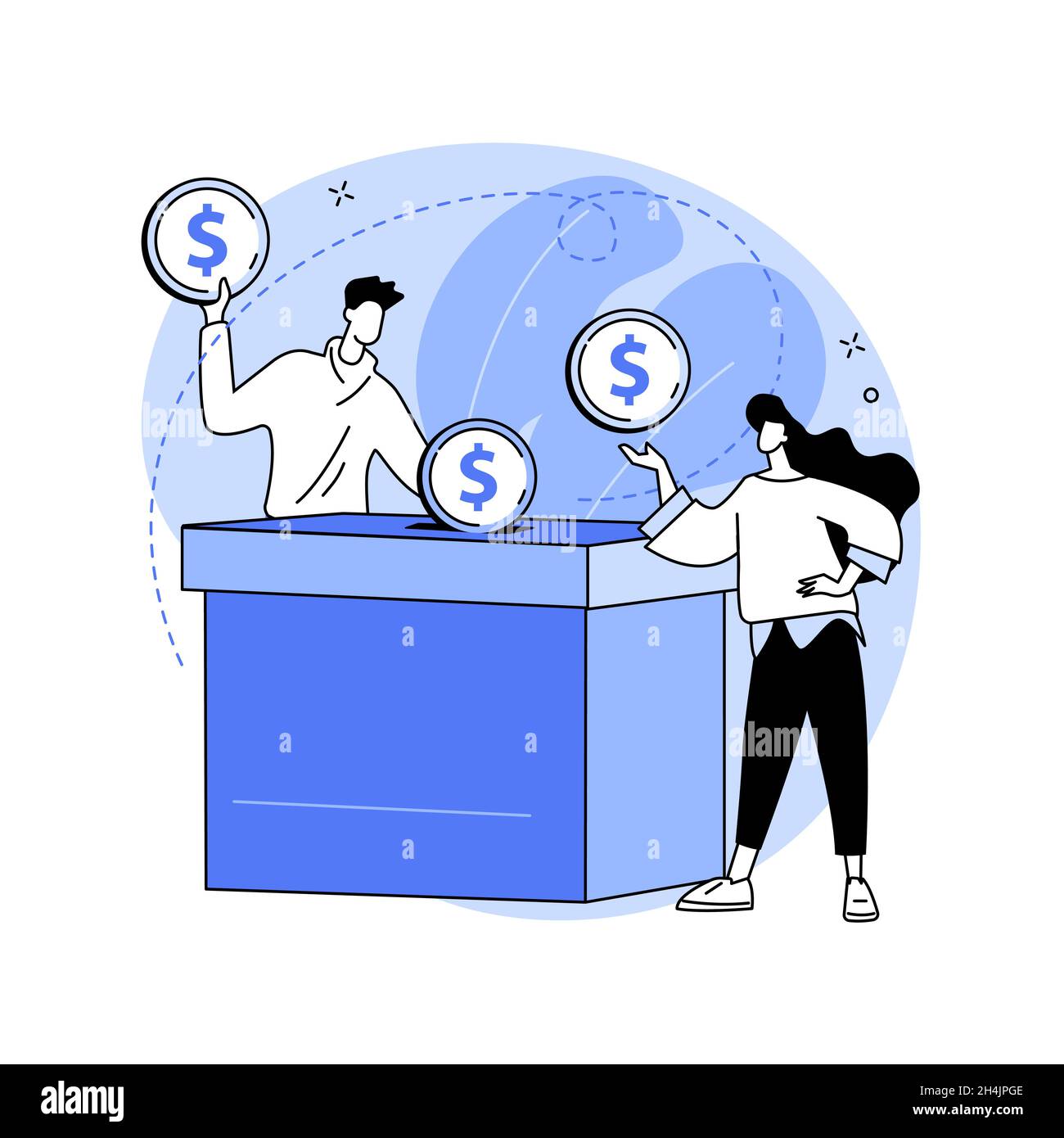 Donation abstract concept vector illustration Stock Vector Image & Art ...