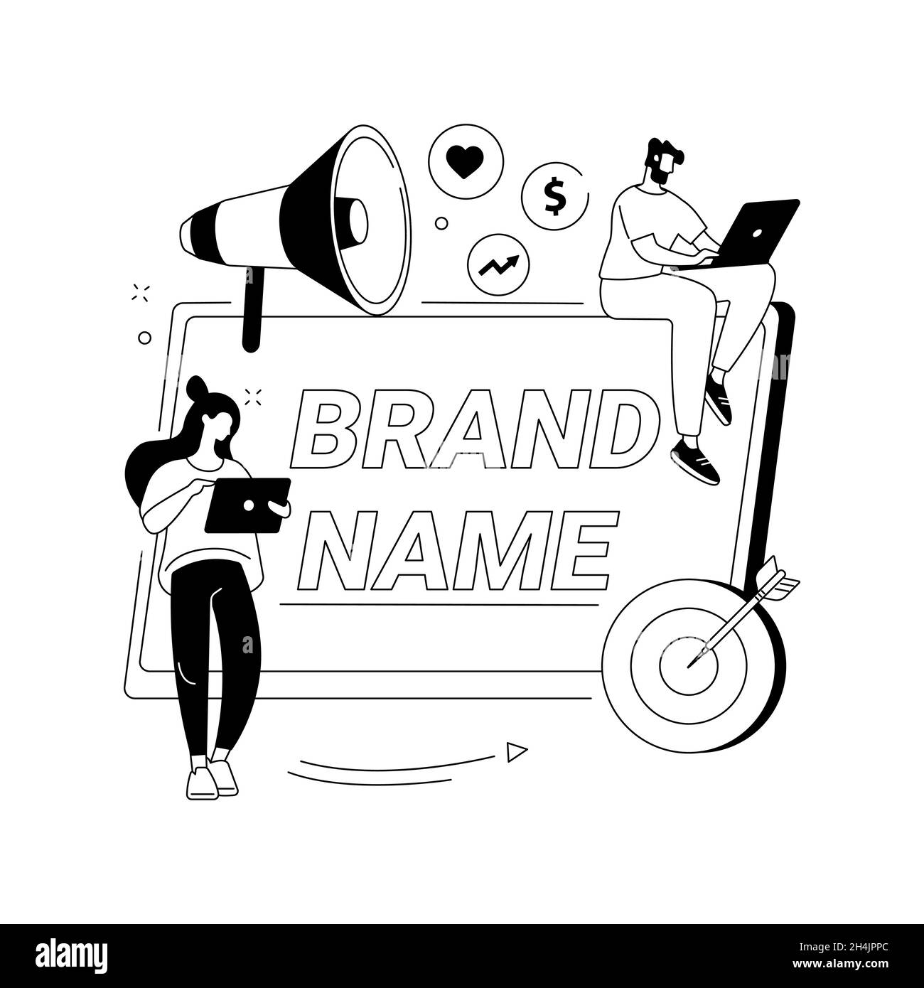 Brand name abstract concept vector illustration Stock Vector Image ...